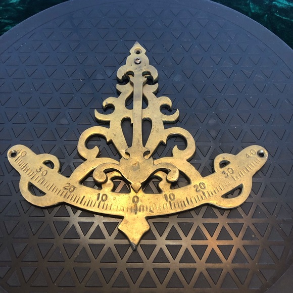 Accents | Vintage Brass Pendular Inclination Meter Ship Boat Sailing ...